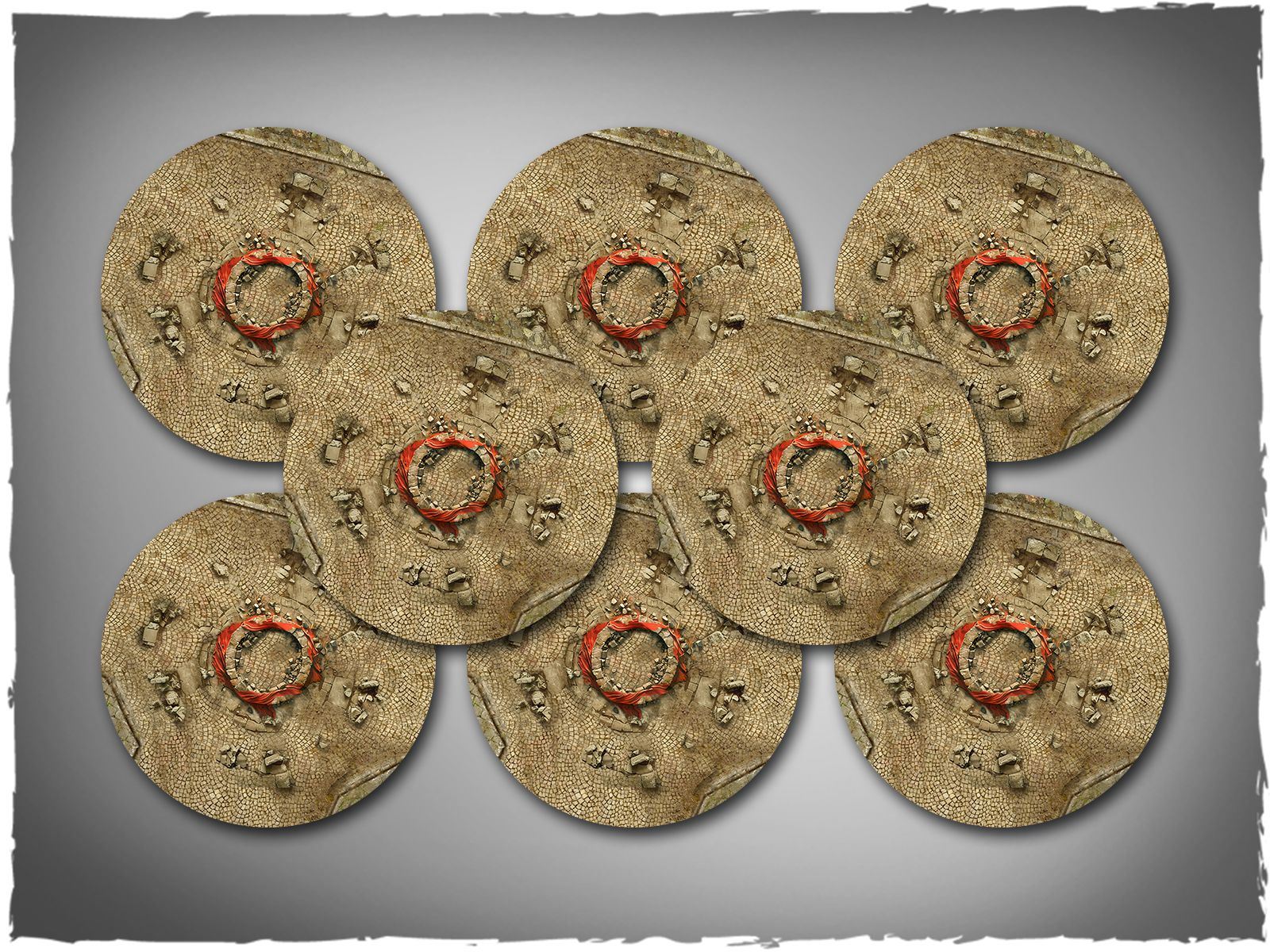 Warhammer 40k & AOS Objective Markers - Cobblestone Streets